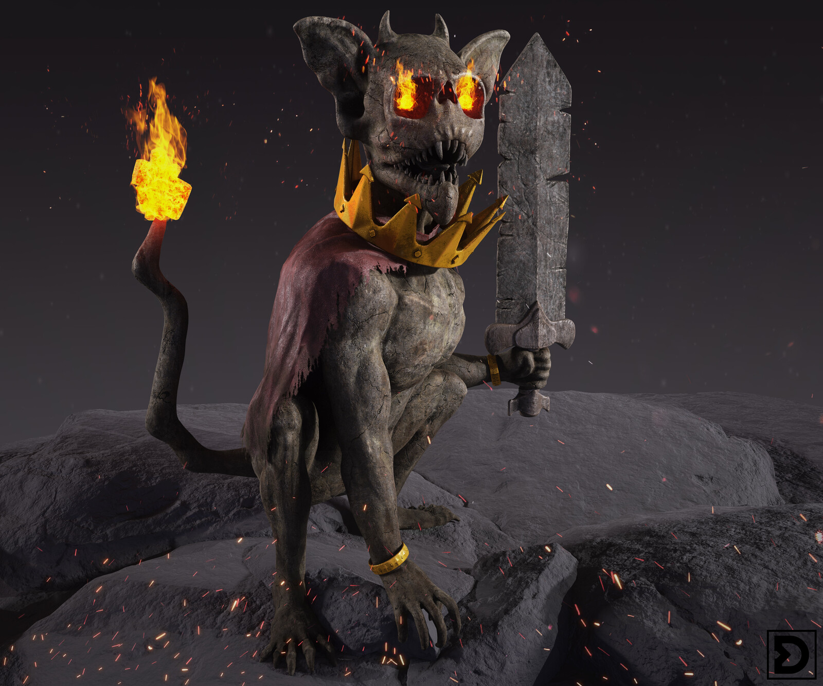 Daniela-Florina Moldoveanu - Erdtree Burial Watchdog | Elden Ring Fanart