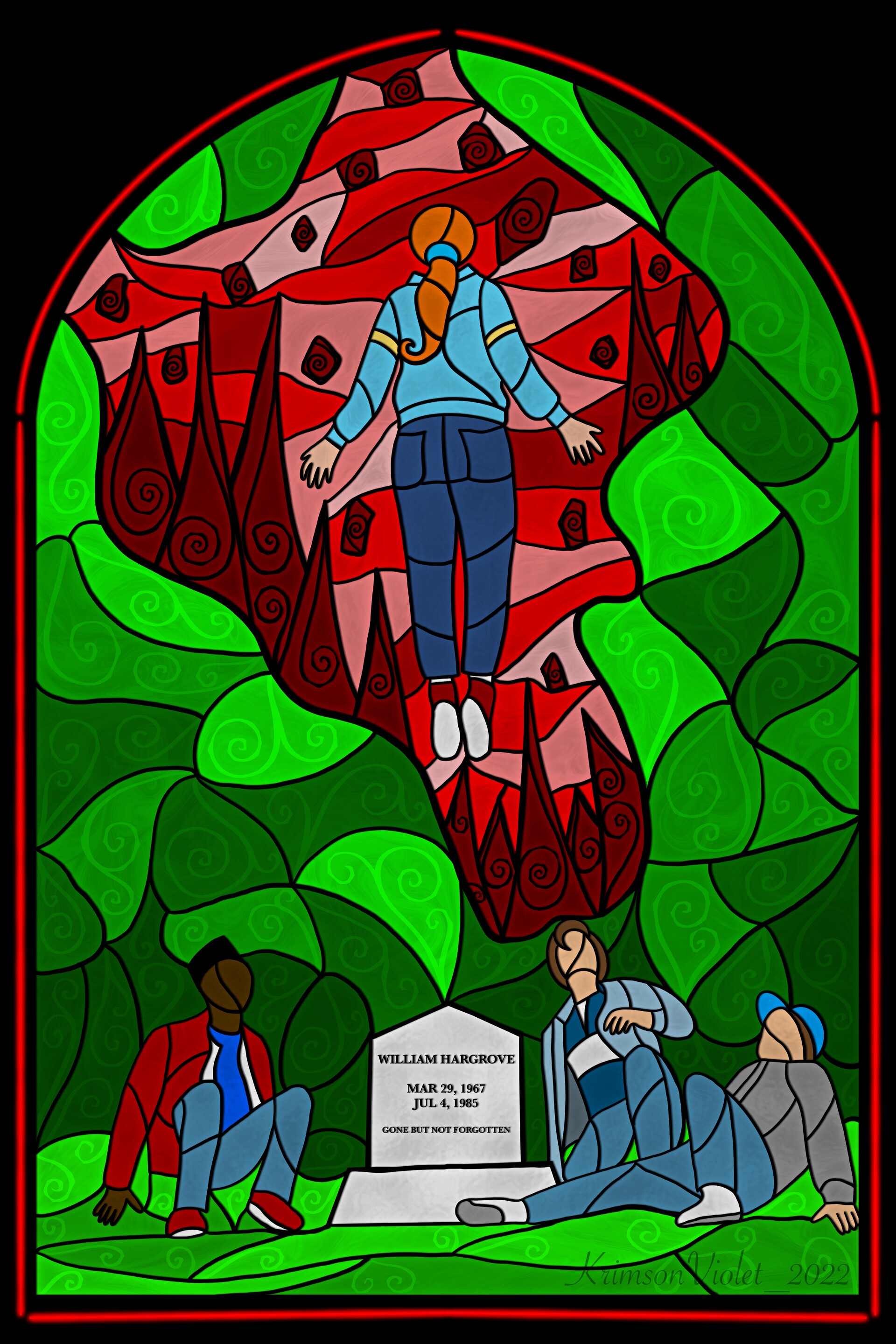 ArtStation - Running Up That Hill | Stranger Things | Spirals | Stained ...