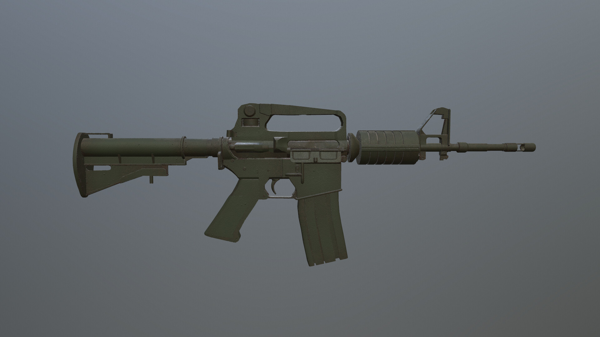 ArtStation - WIP Gun (M16A2)