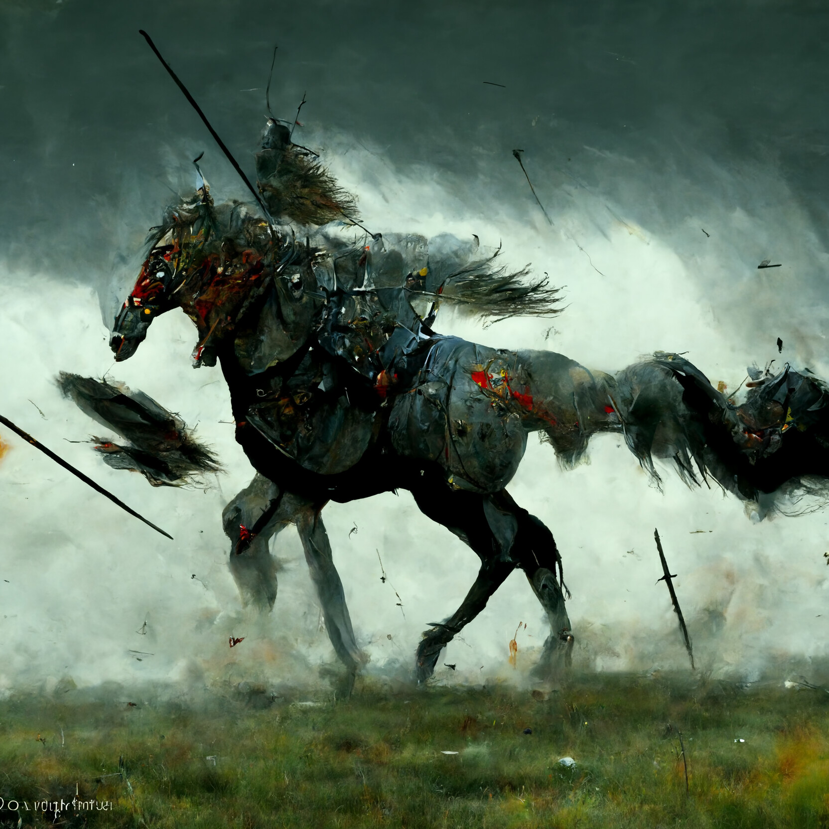 Ghost Rider Horse Art