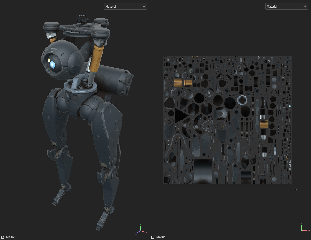 Zeshi Chen - Recreate Death Stranding Robot from Modeling to Rigging by ...