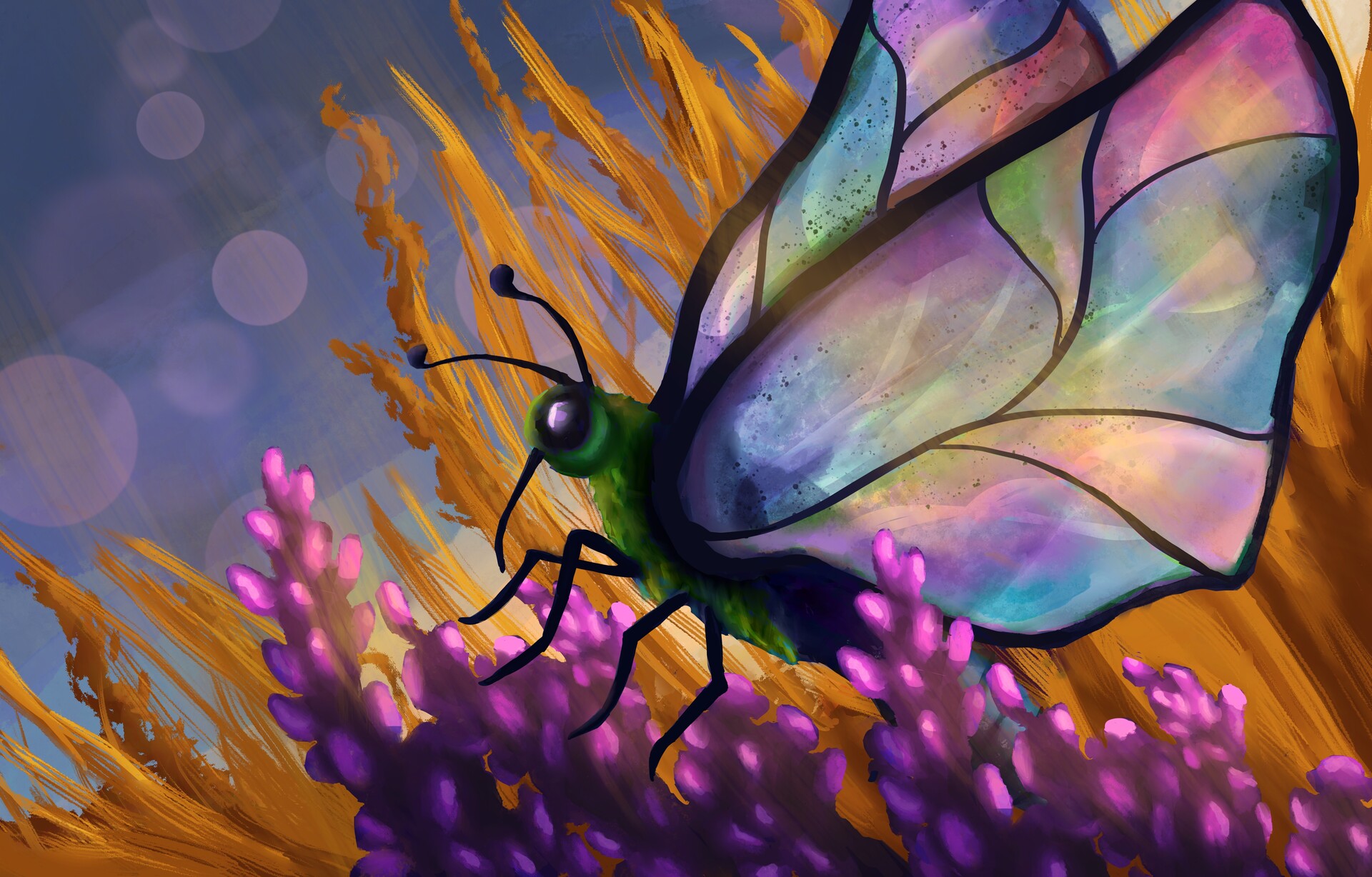 ArtStation - Stained Glass Butterfly