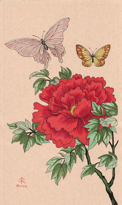 ArtStation - June Hanafuda Card