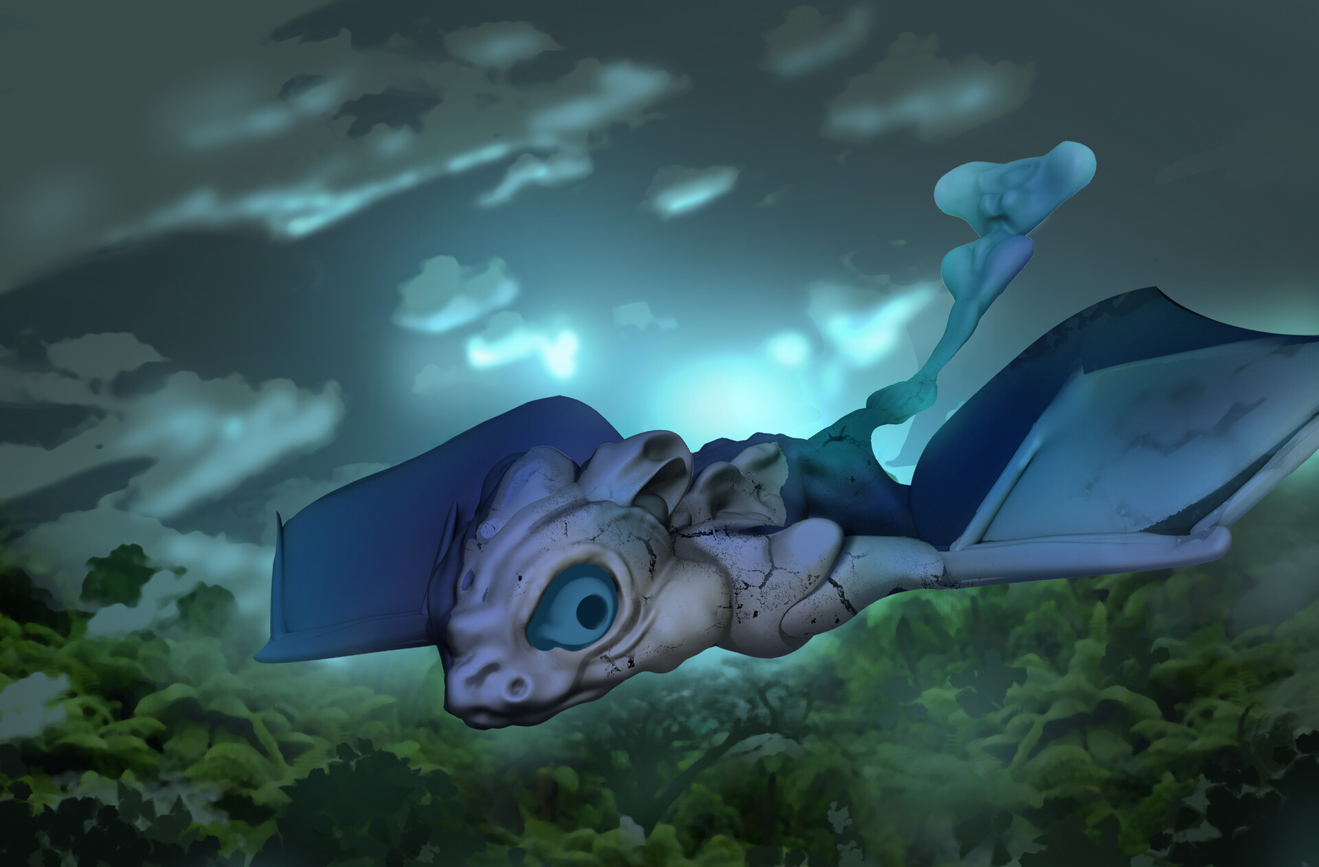 ArtStation - Zbrush monster design--flying beast