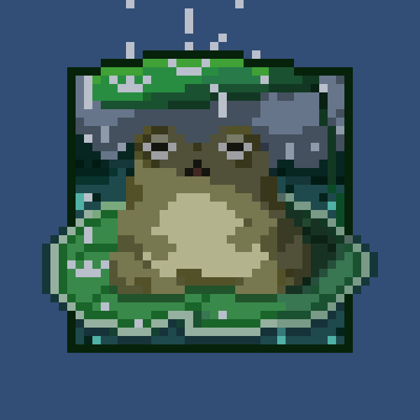 ArtStation - Toad chilling during a rainy day
