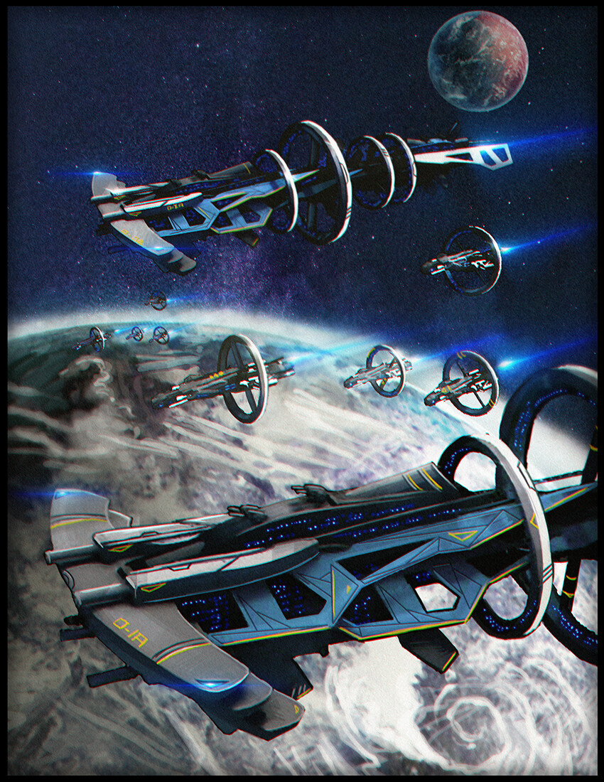 ArtStation - OMEGA concept spaceships