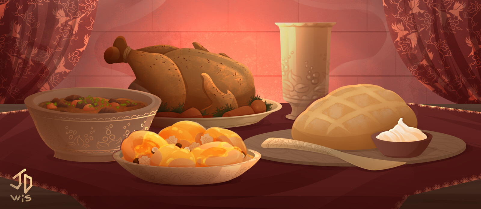 Sofia Golovanova - Sansa's dinner after the Battle Of The Blackwater