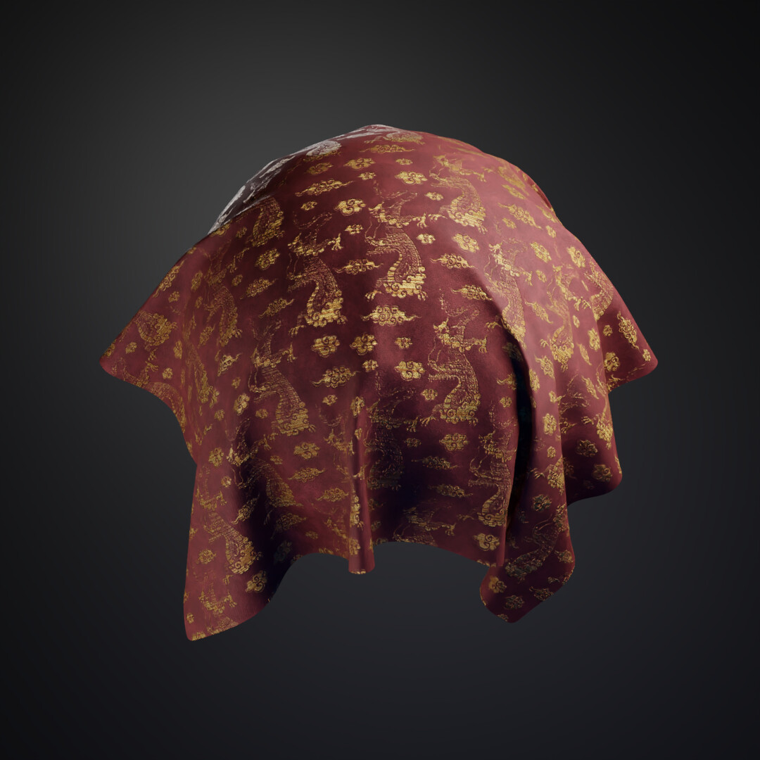 ArtStation - Dragon cloth material