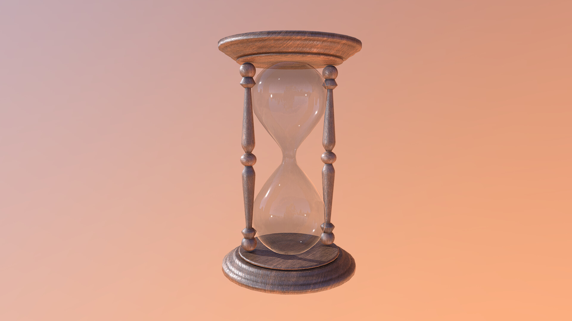 ArtStation - Wooden Hourglass