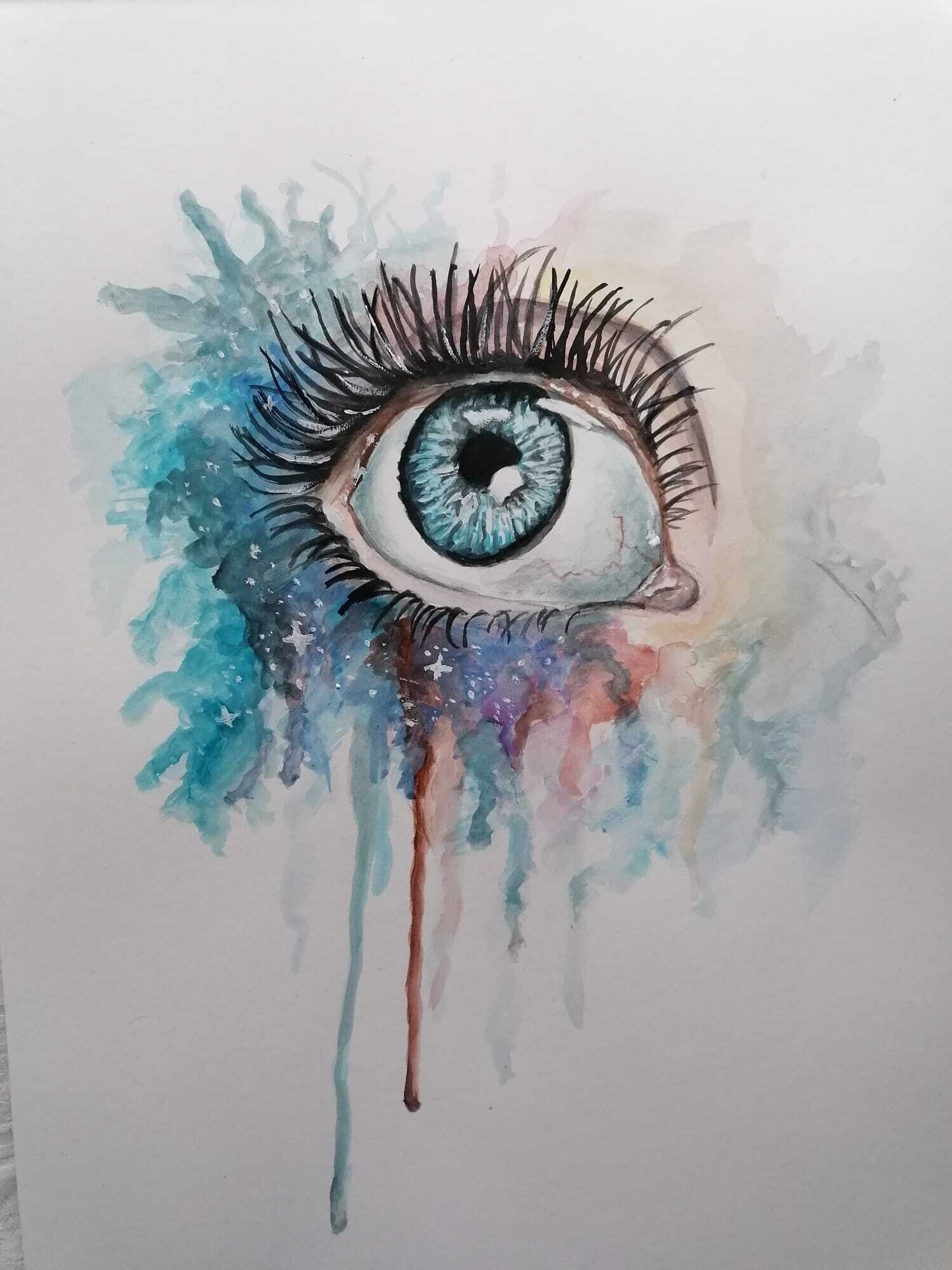 ArtStation - Watercolor Eye Artwork