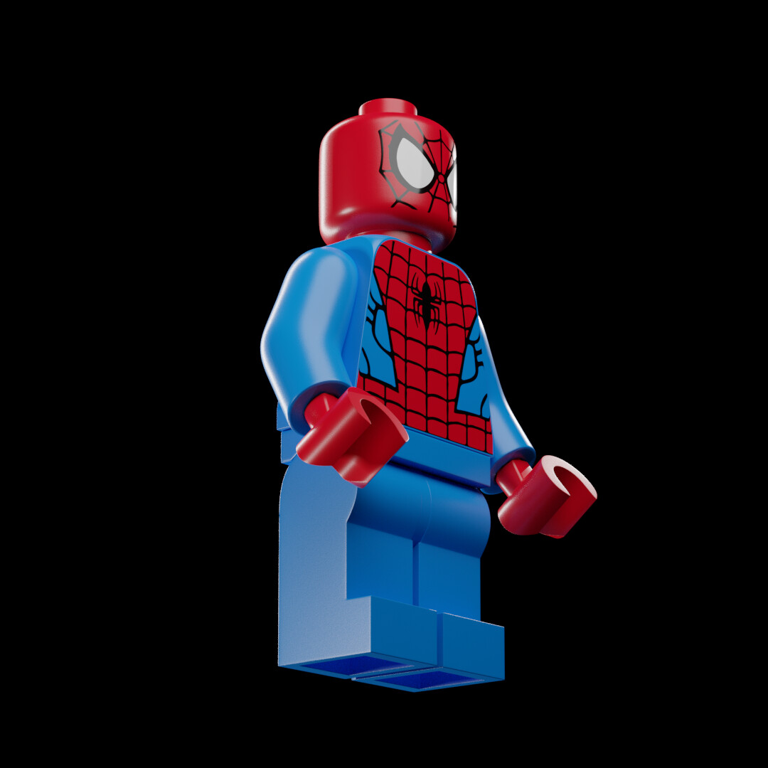 ArtStation - Lego Spider Man figure