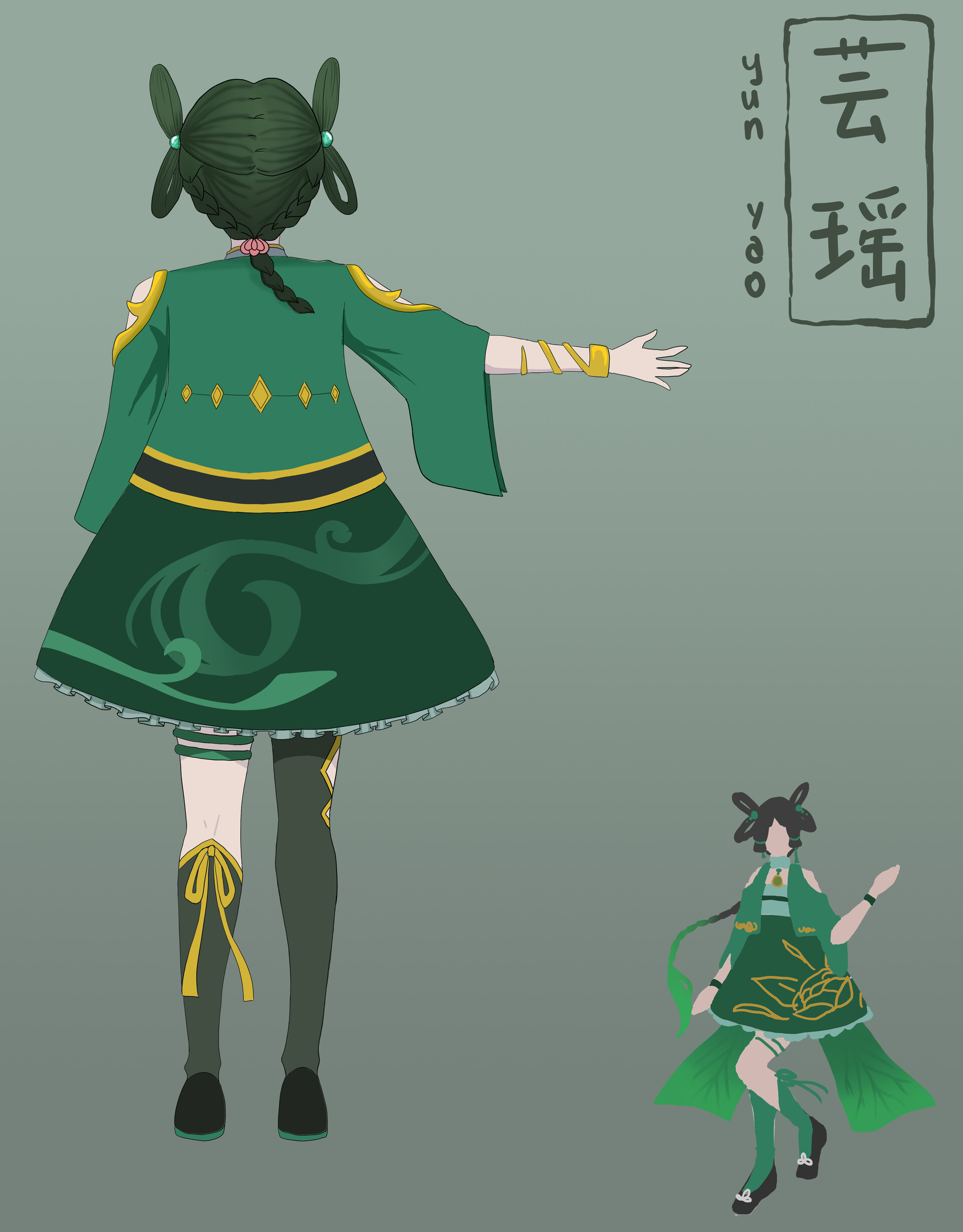 Nay Chi Khaing Zaw - Yun Yao (Genshin Impact Fan OC)