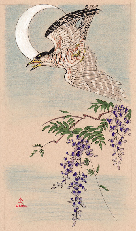 ArtStation - April Hanafuda Card