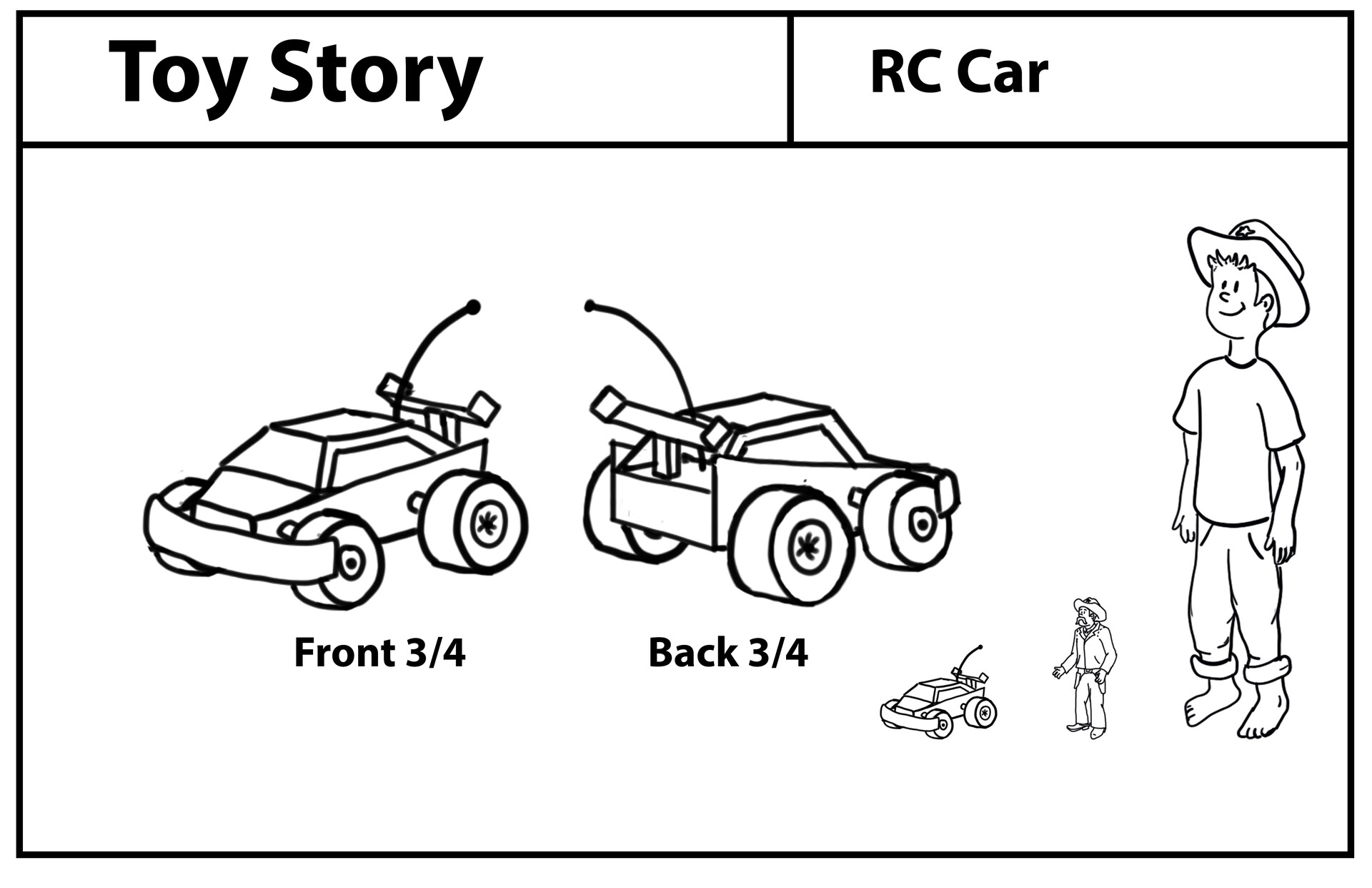 toy story rc car coloring pages