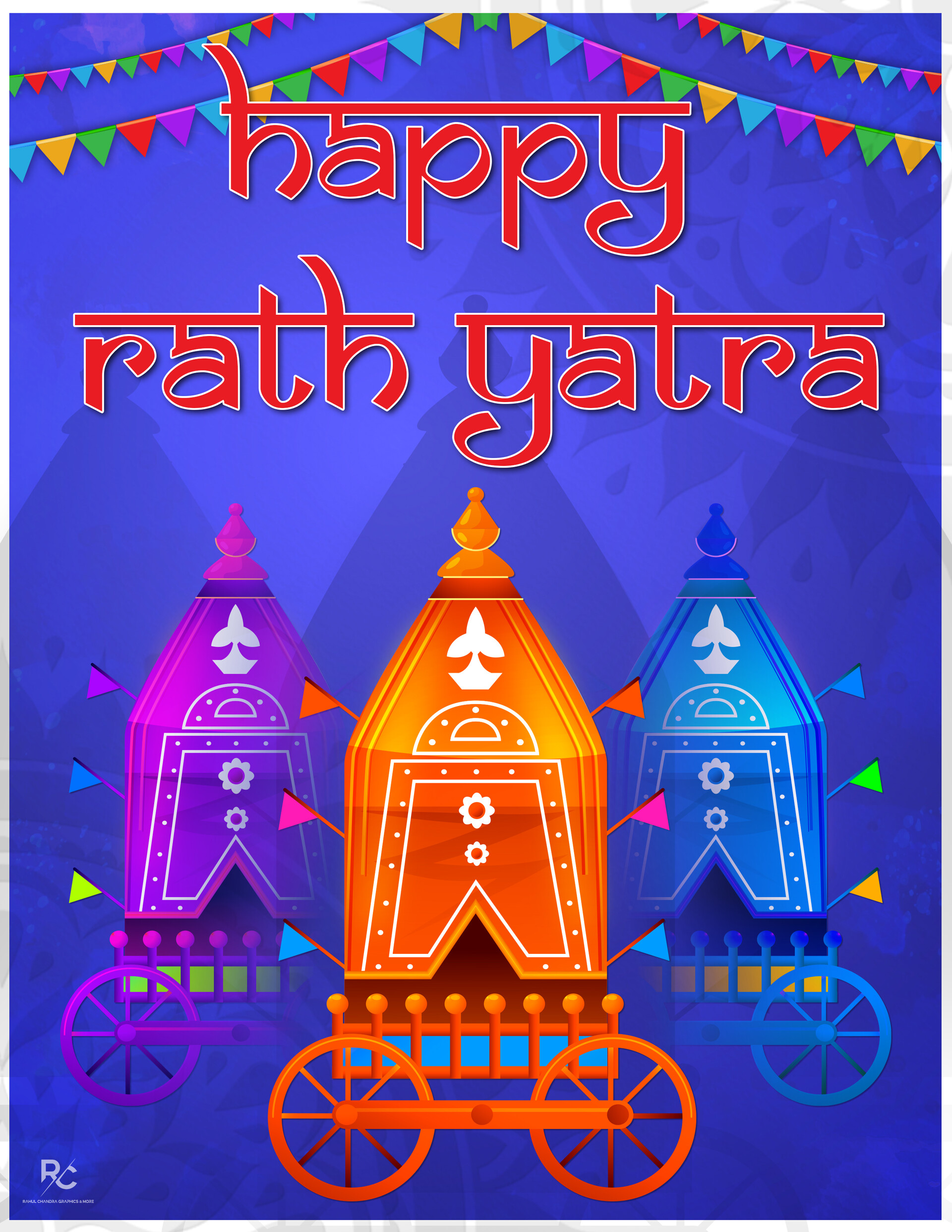 ArtStation - Rath Yatra poster 2022