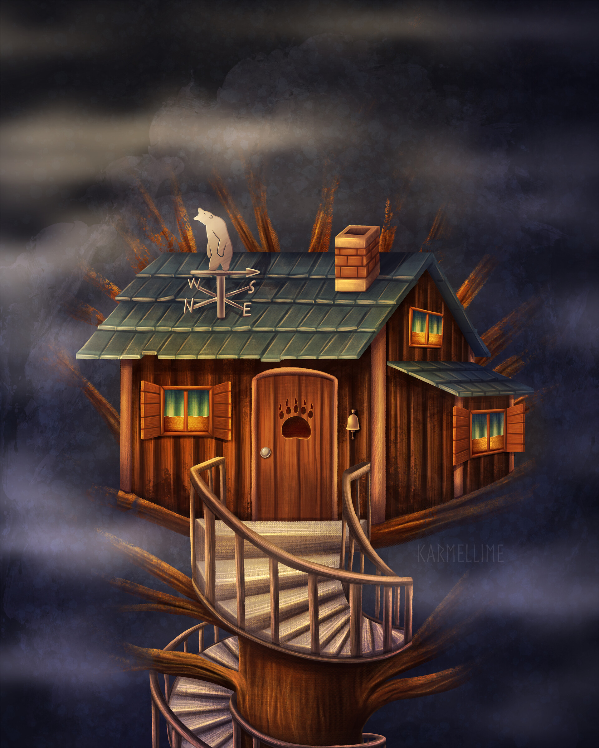 ArtStation - House on the tree