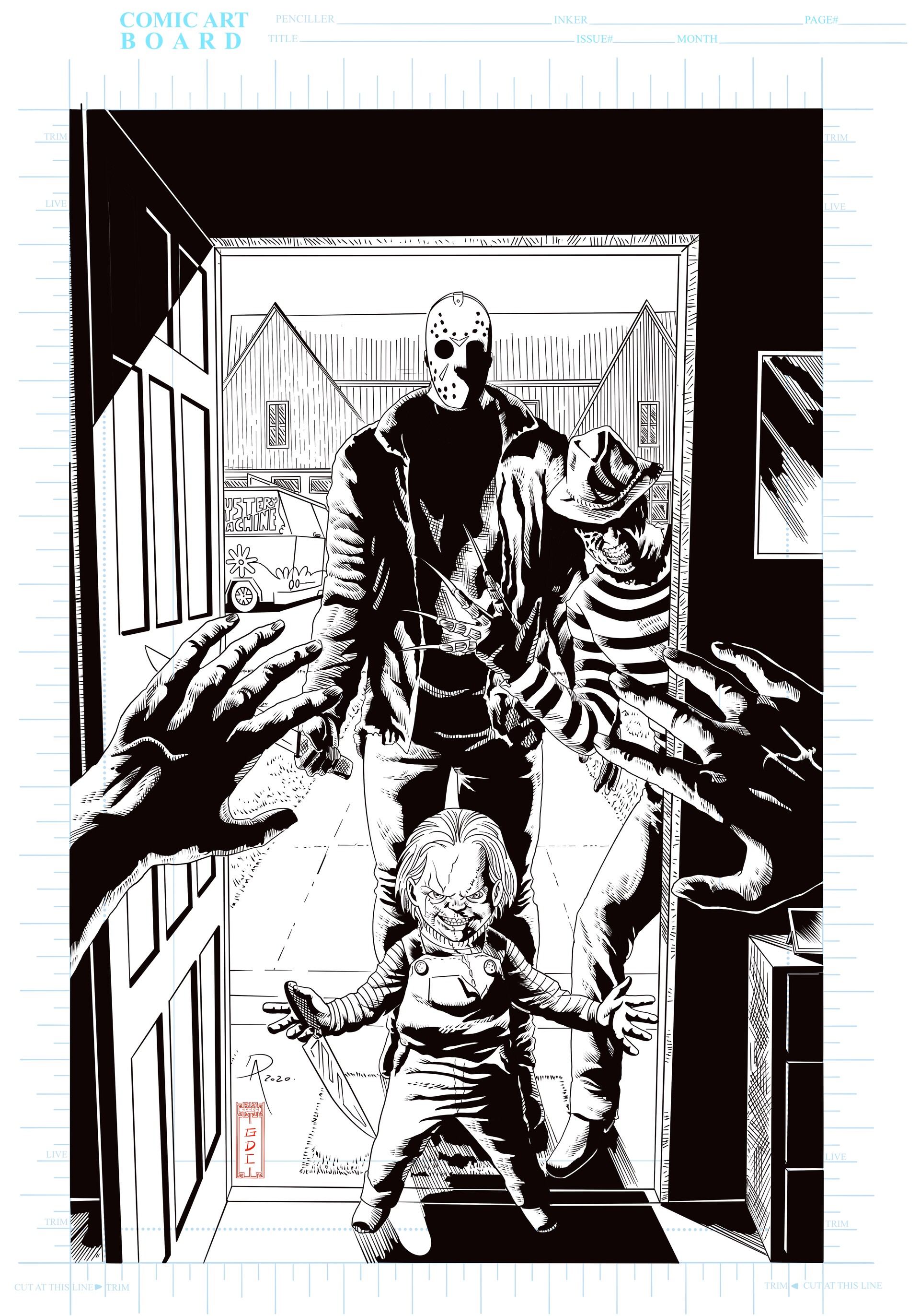 ArtStation - Chucky Freddy Jason Visit by Daniel Alexandre