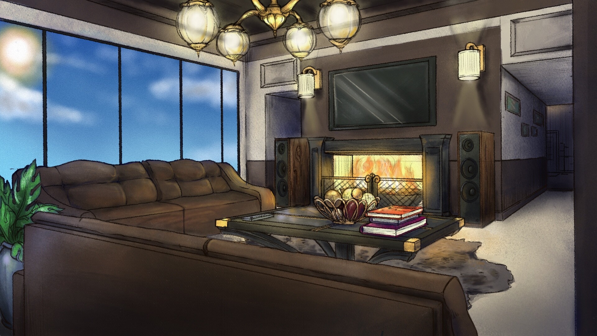 ArtStation - Collection of Visual Novel Backgrounds