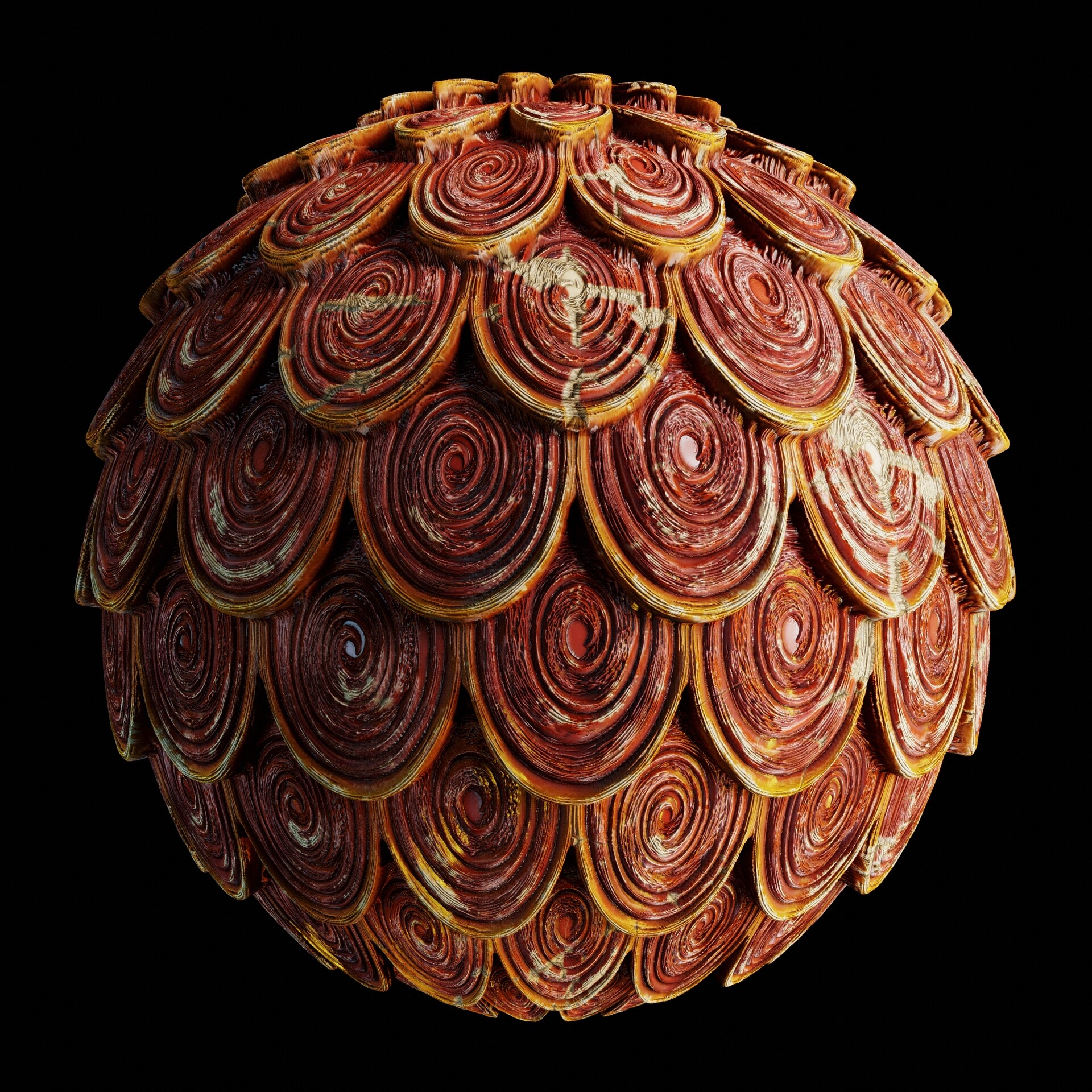 ArtStation - wooden scale carving