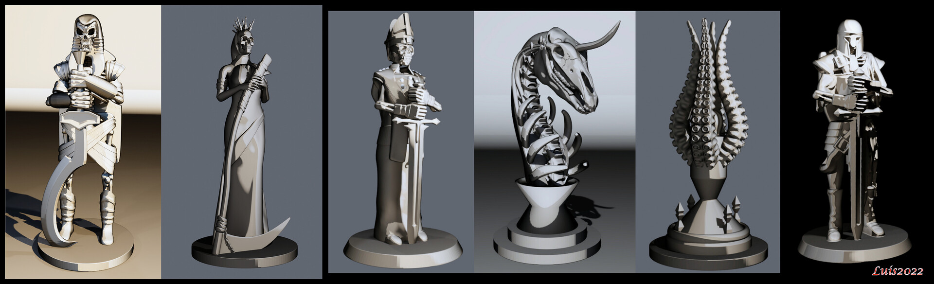 ArtStation - Custom chess set