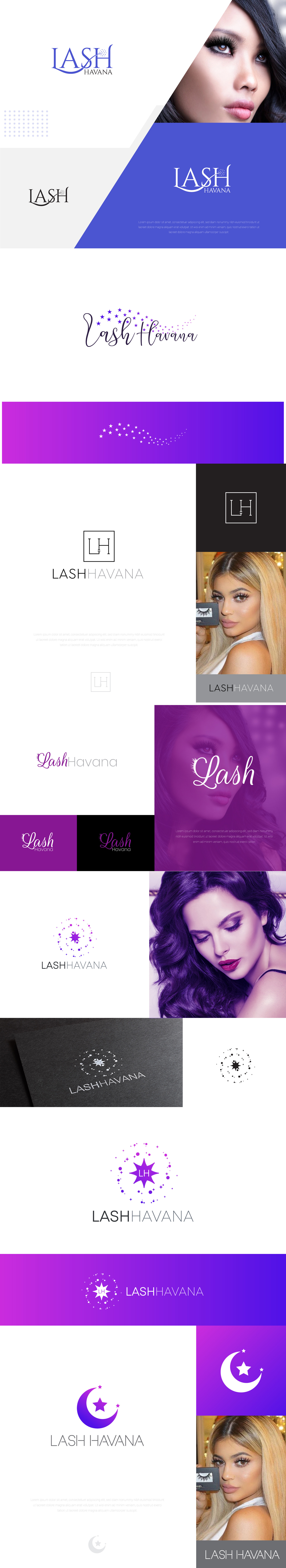 ArtStation - Lash Havana Logo Concepts | Brand Logo Design