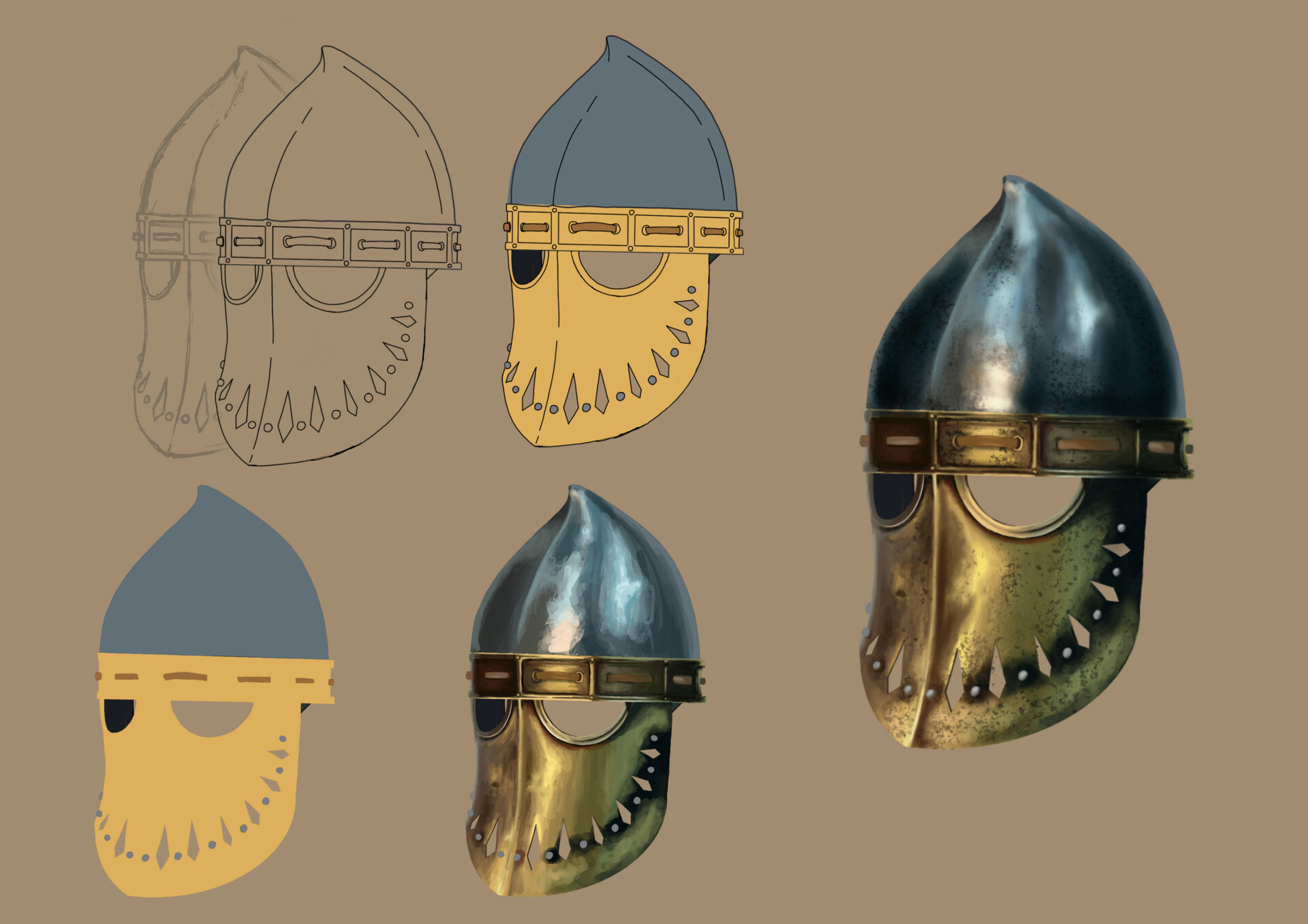 ArtStation - Roman Helmet Material Study