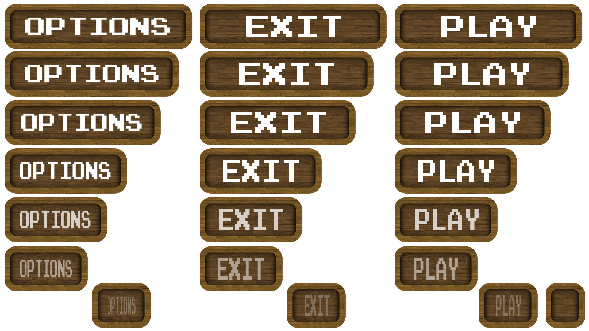 ArtStation - Wooden button UI