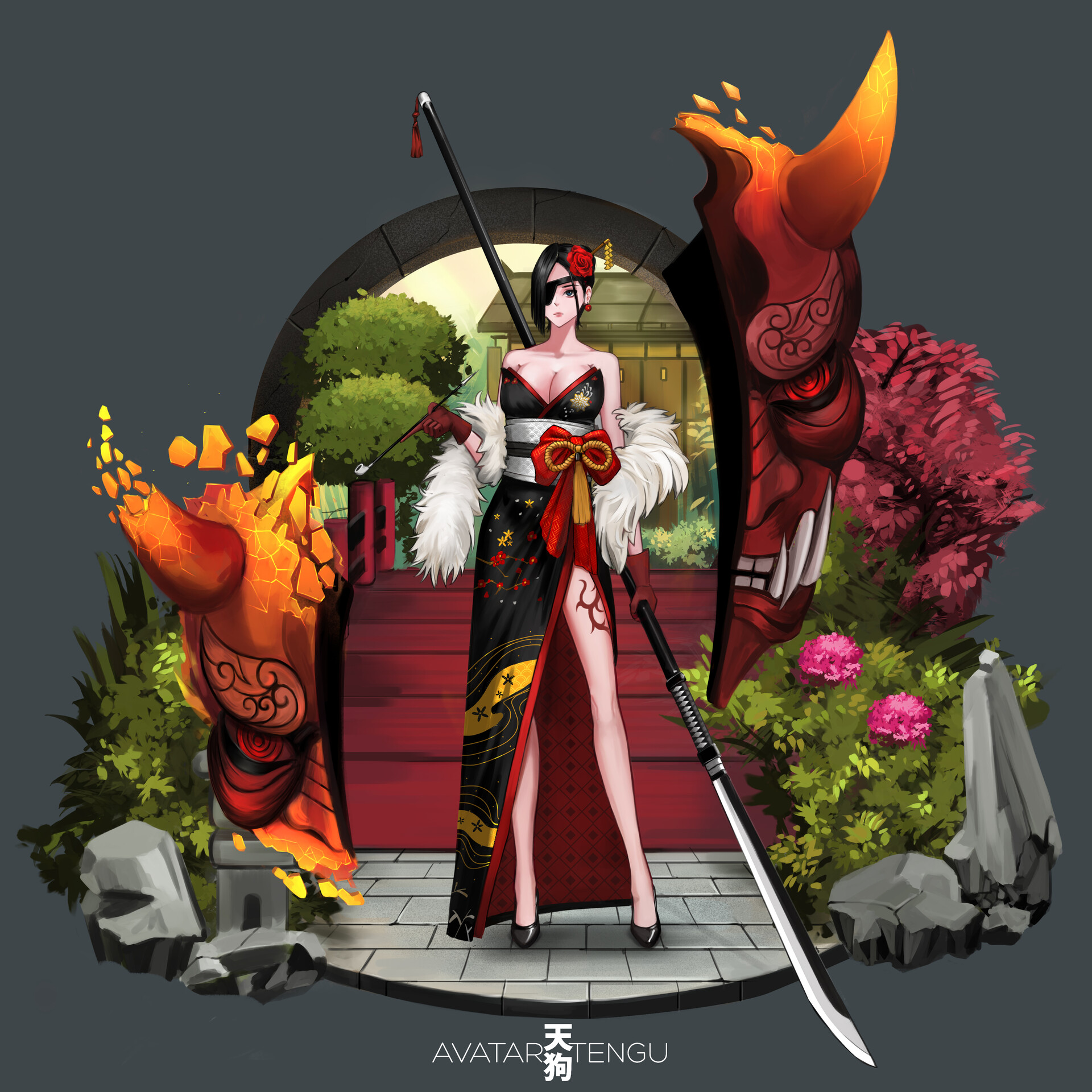 ArtStation - Avatar Tengu - Alternate outfit