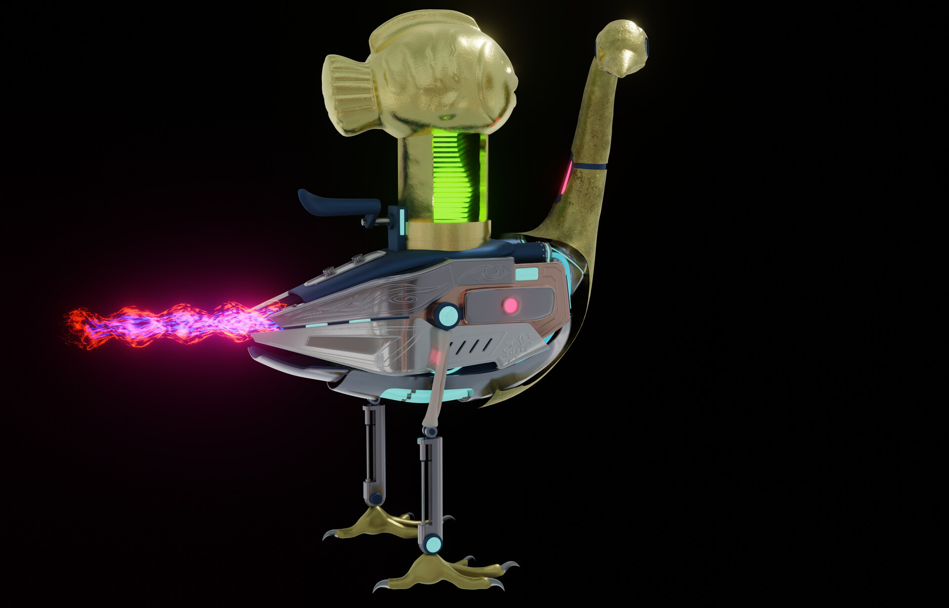 ArtStation - metal bird