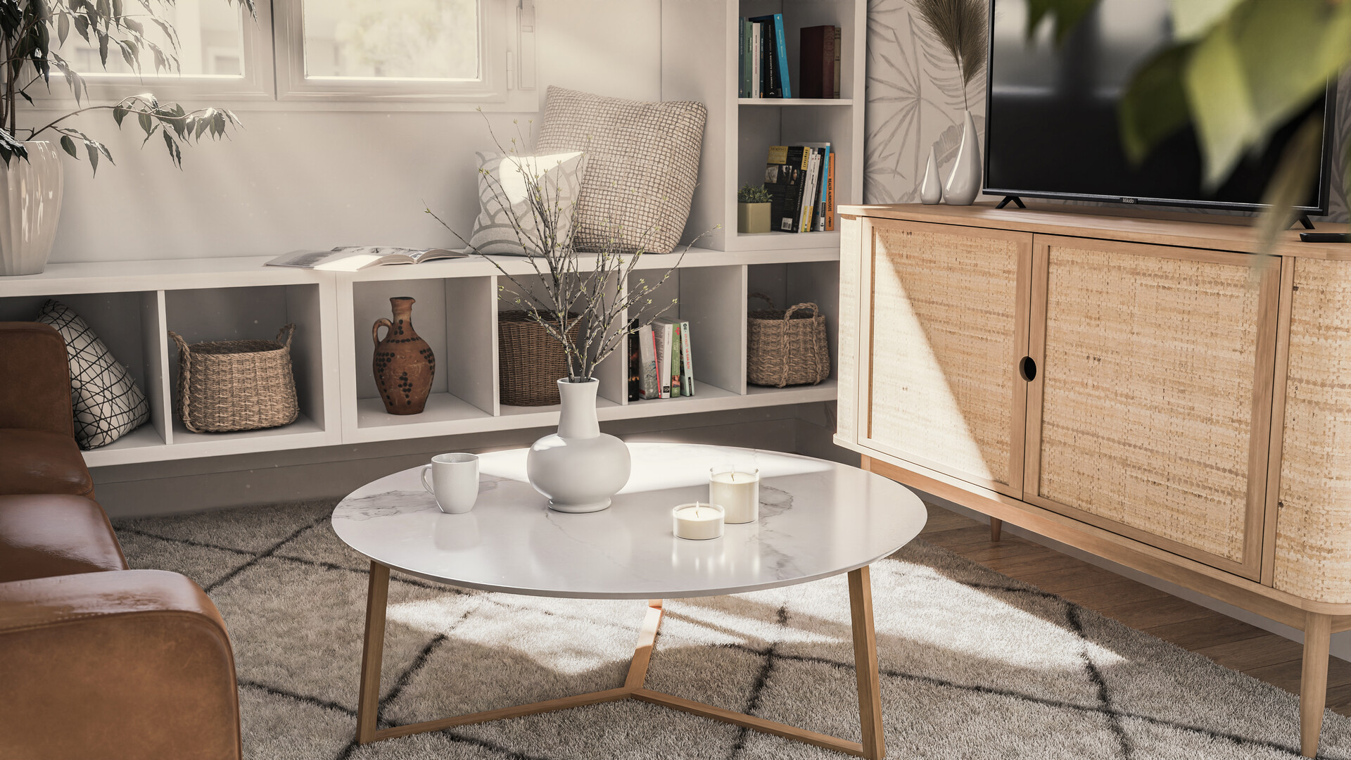 ArtStation - Round coffee table - living room