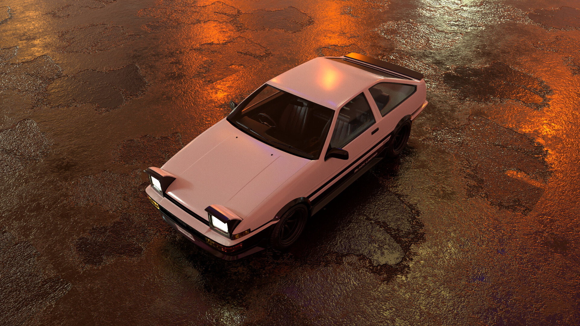 ArtStation - AE86 Tureno