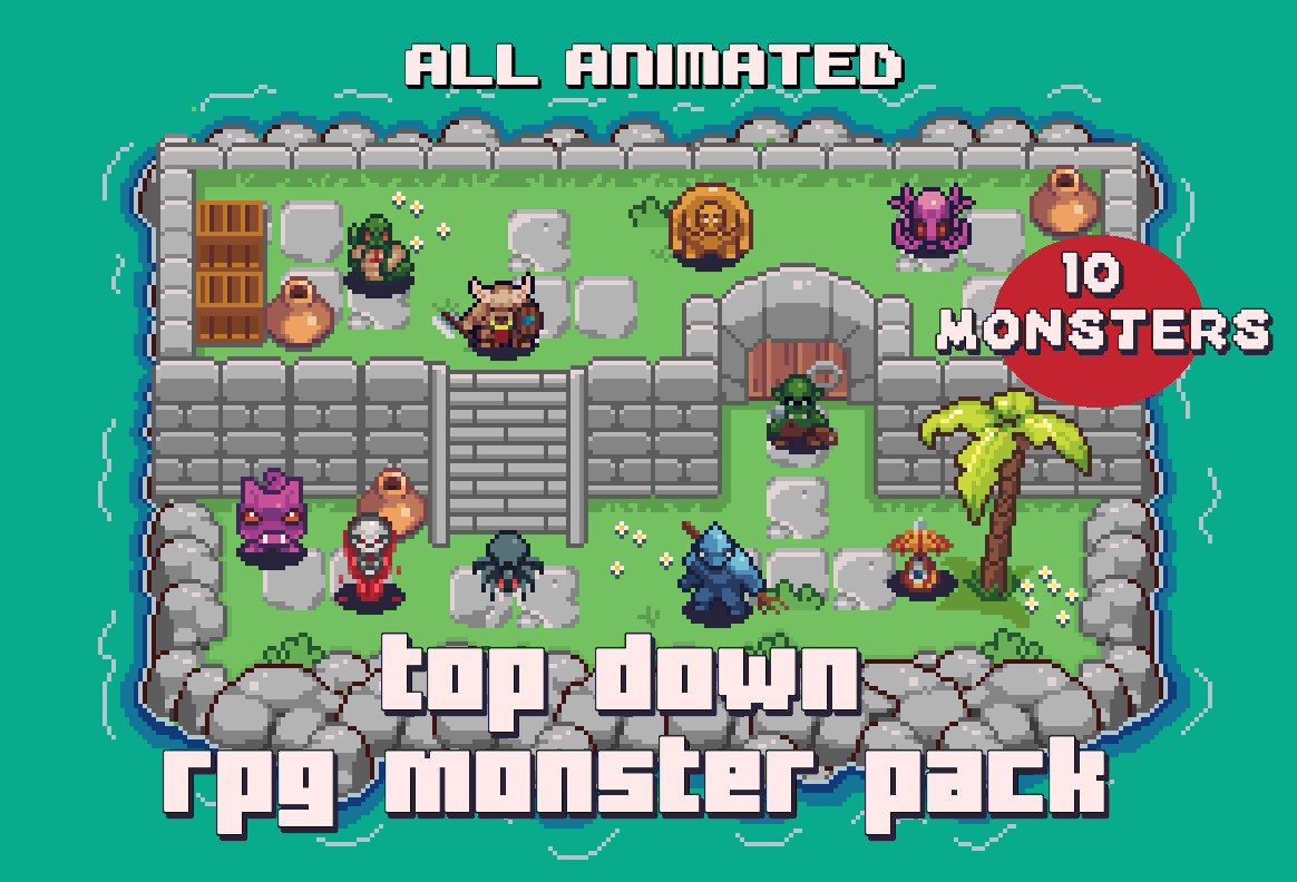 ArtStation - rpg monster pack at https://pixelodis.itch.io ...