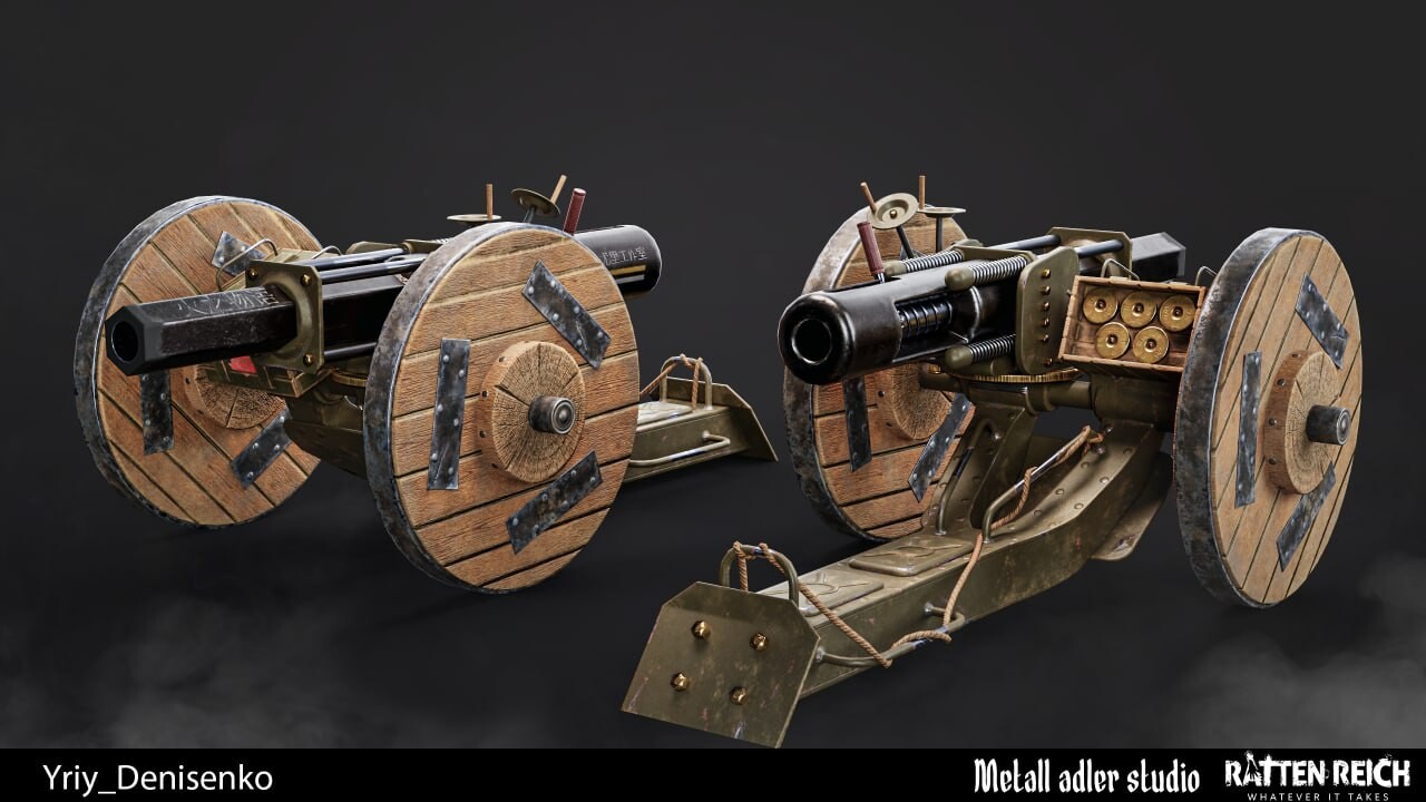 METALLADLERSTUDIO LLC - Artillery Weapon of the Red Dragon Army.