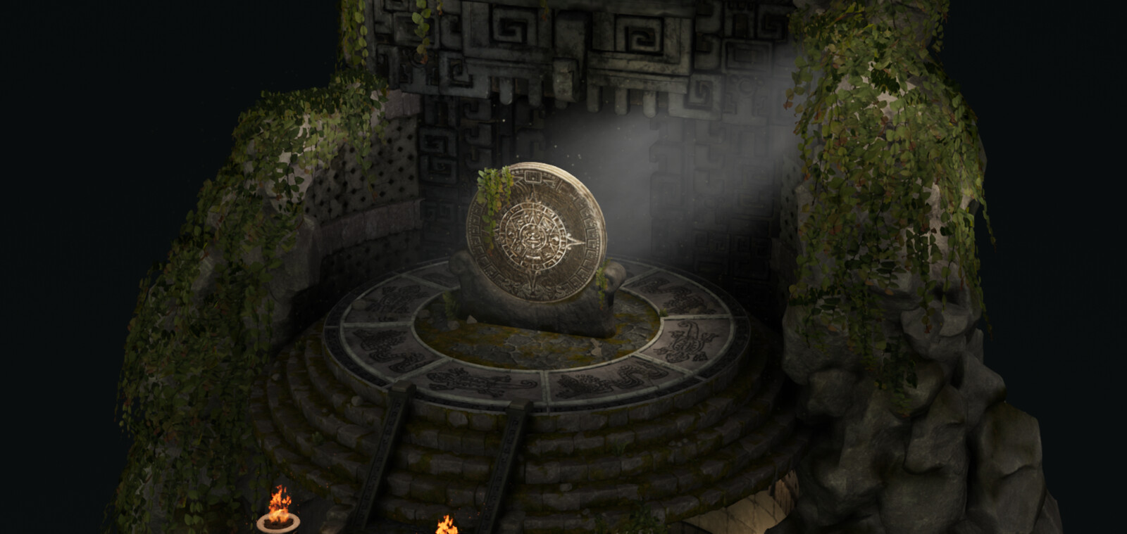 Klaudia Jeziorczak - The Mayan Curse - Aztec Diorama 3D Game Environment