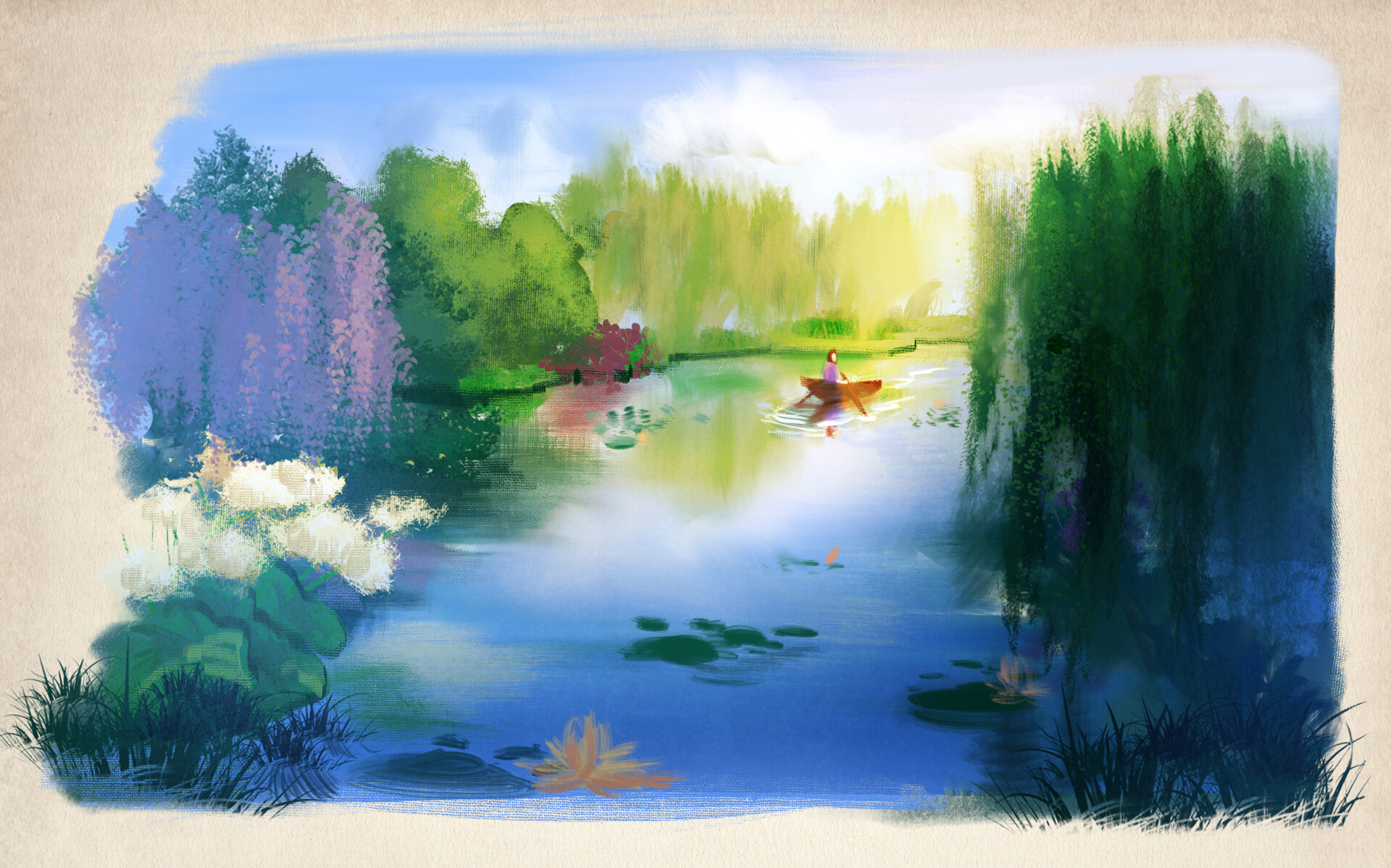 ArtStation - Final Major Project: Sketches of Water Garden