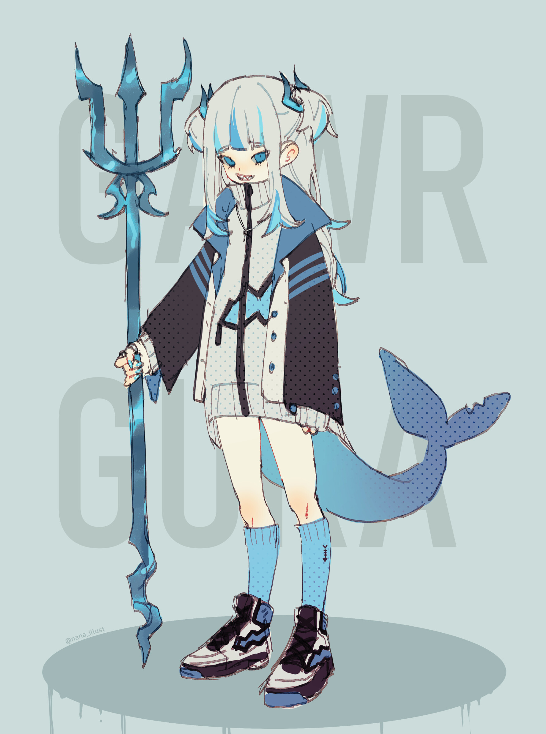 ArtStation - Gawr Gura (Character Concept)