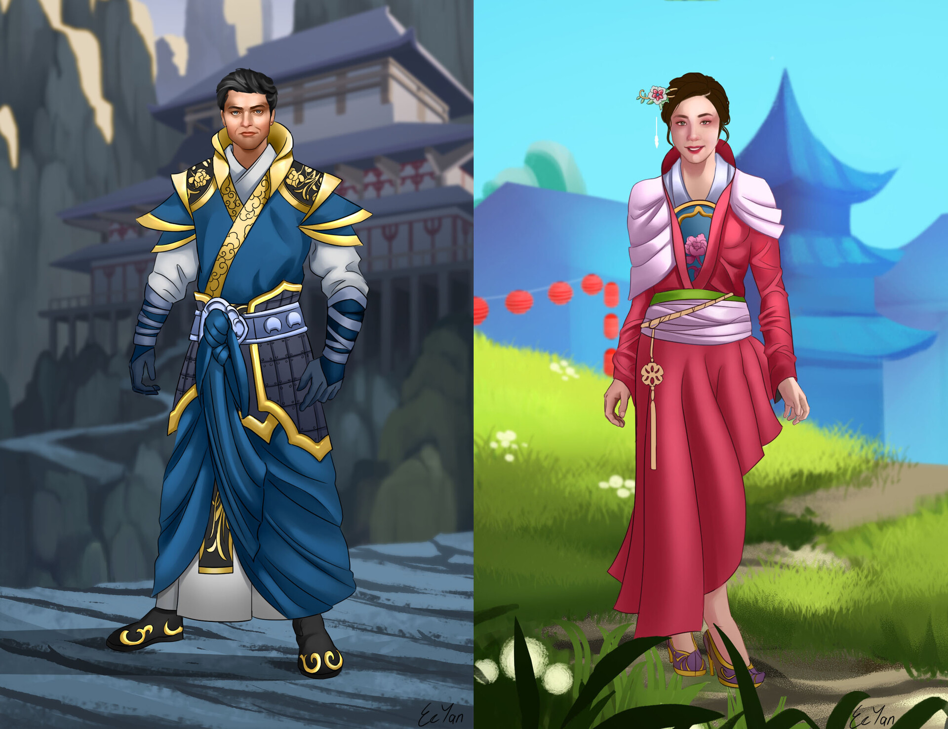 ArtStation - Costume Redesign of Dr Strange and Mulan