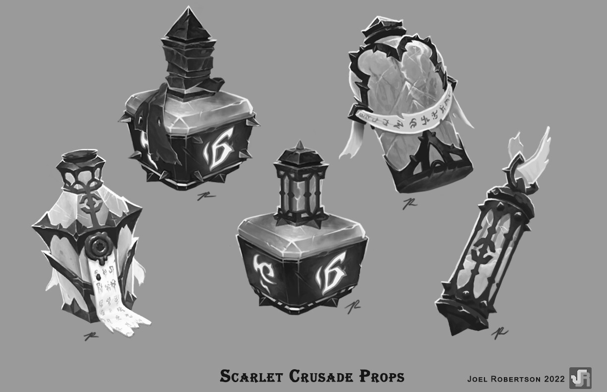 ArtStation - The Scarlet Crusade Props - Exploratory Project
