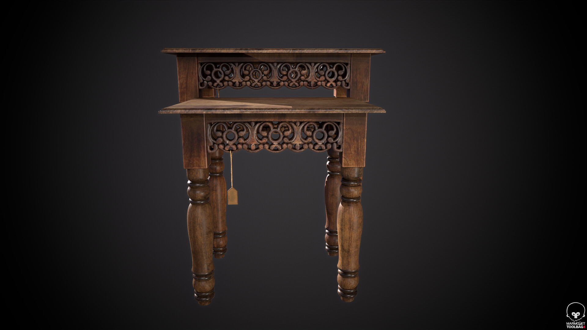 ArtStation - Wooden Table 3D Model