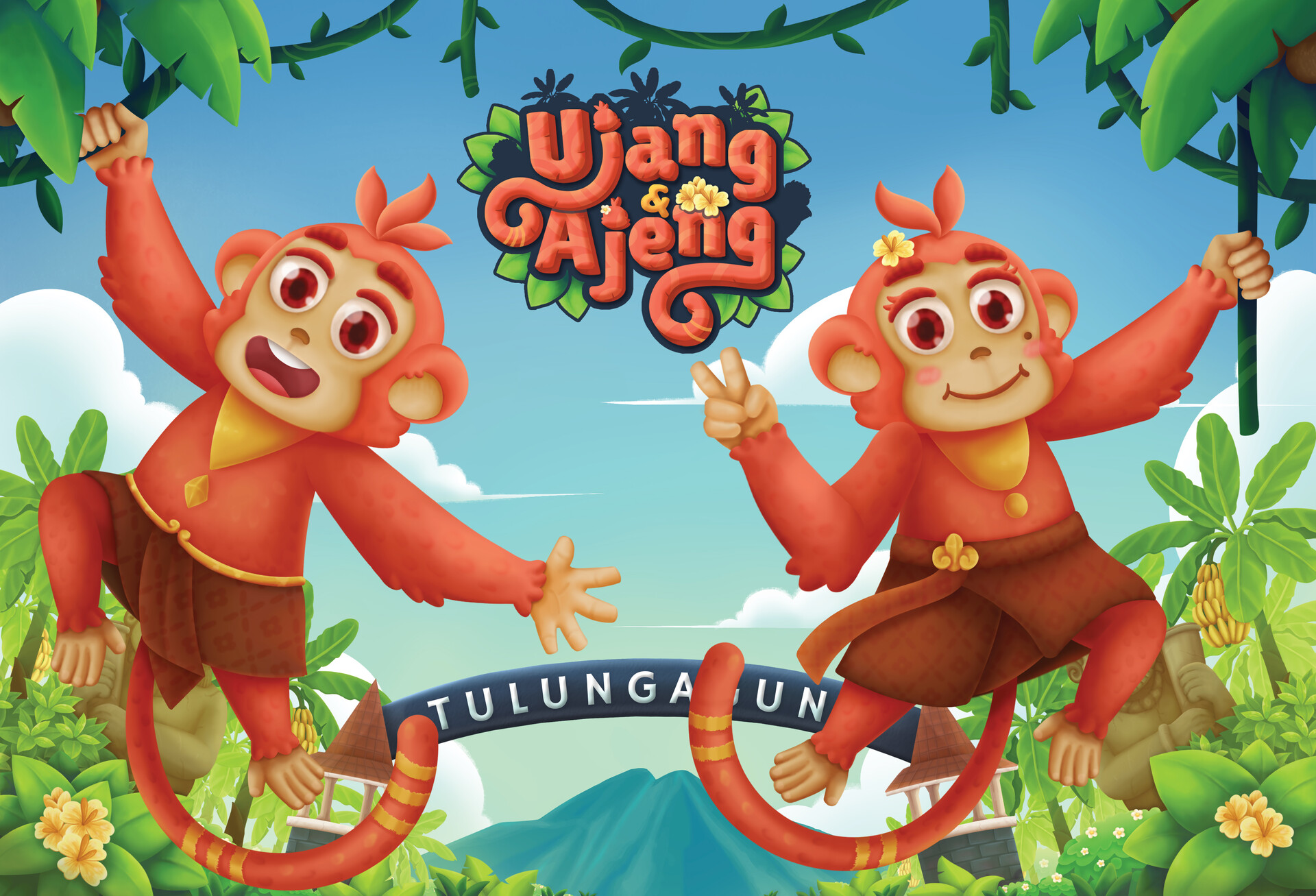 ArtStation - Ujang&Ajeng Mascot Design