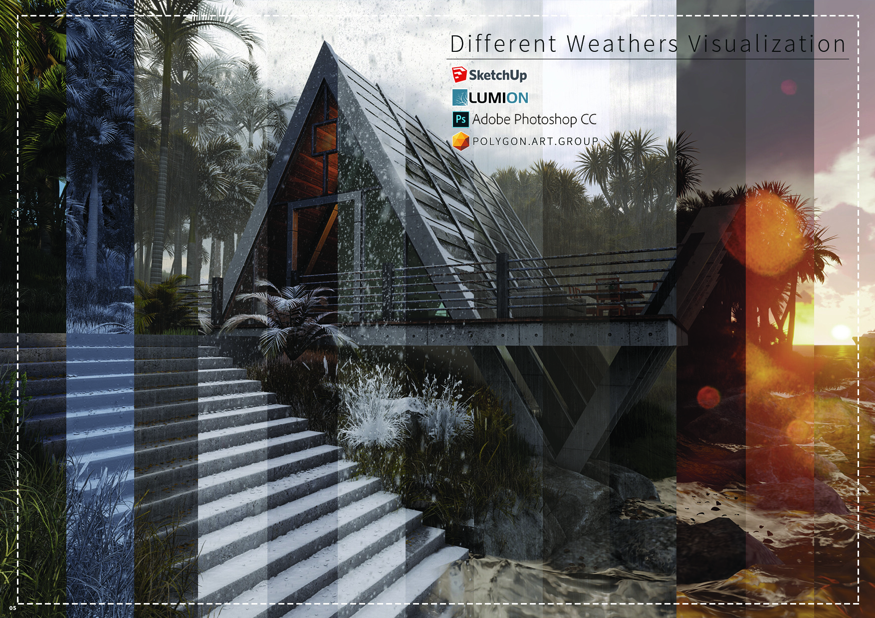 ArtStation - different weathers Visualization