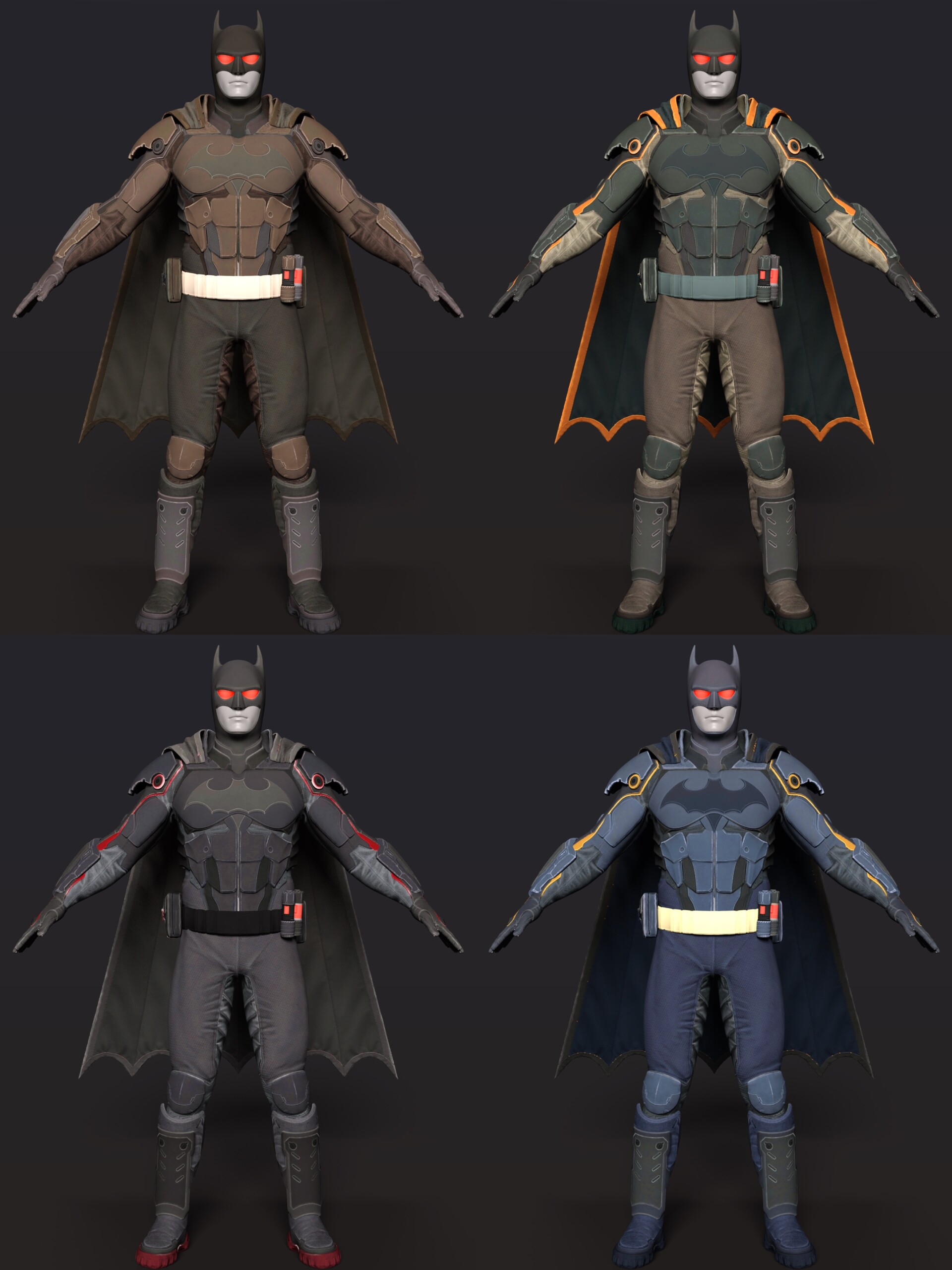 ArtStation - Batsuit Textures