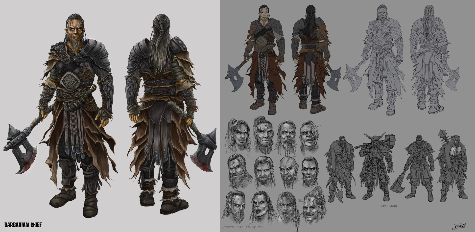 ArtStation - Barbarian Chief