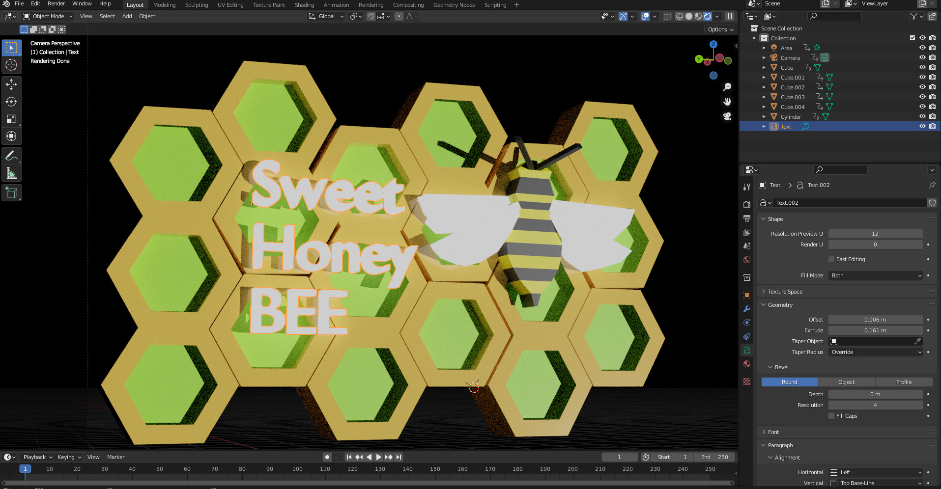 ArtStation - Logo for Honey bee Business