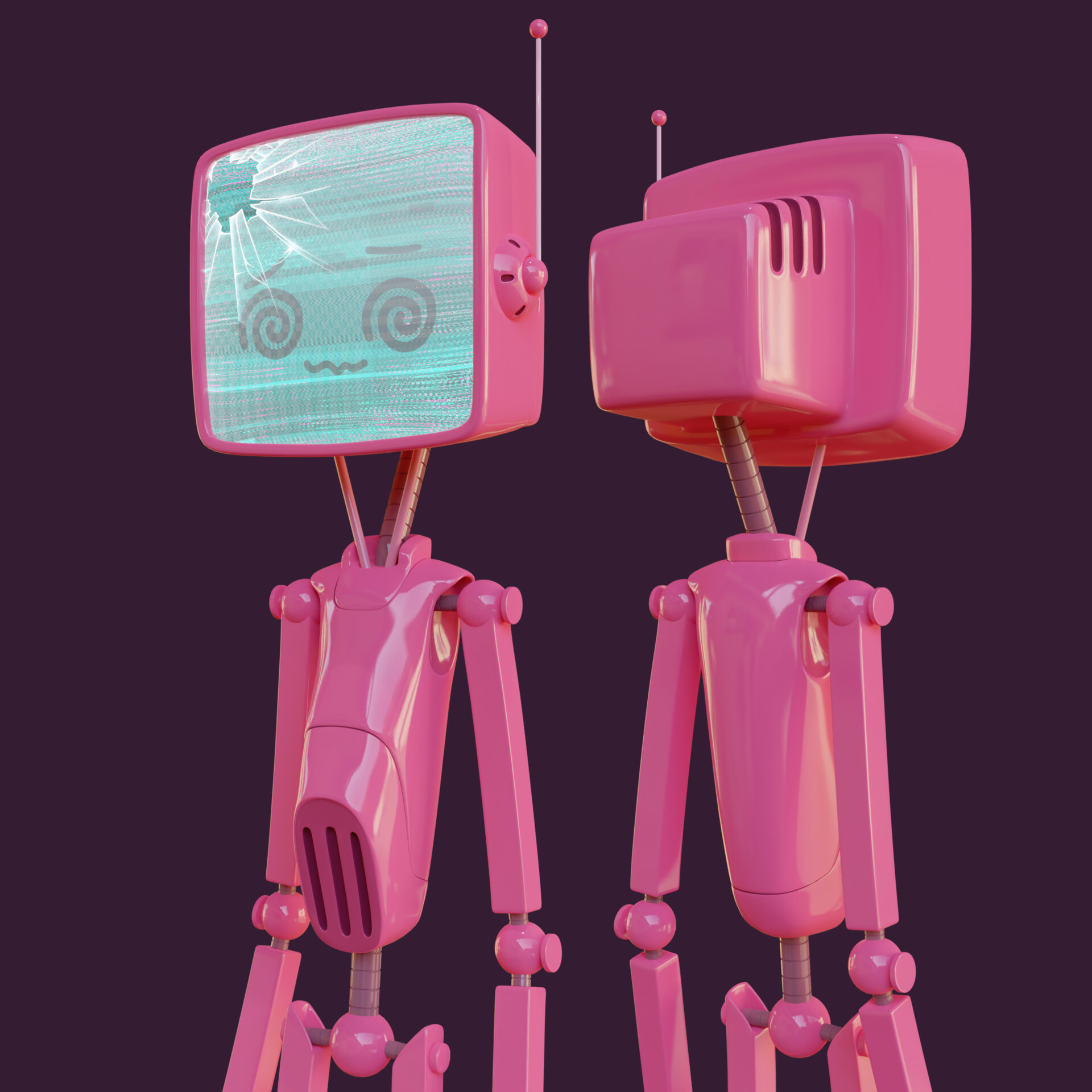 ArtStation - Pink Robot