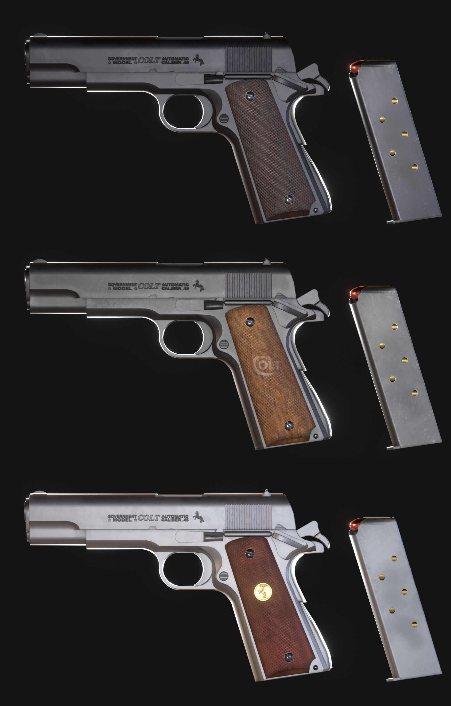 Hao Liu - Colt 1911 Government Model Pre-Series 70 - Variants
