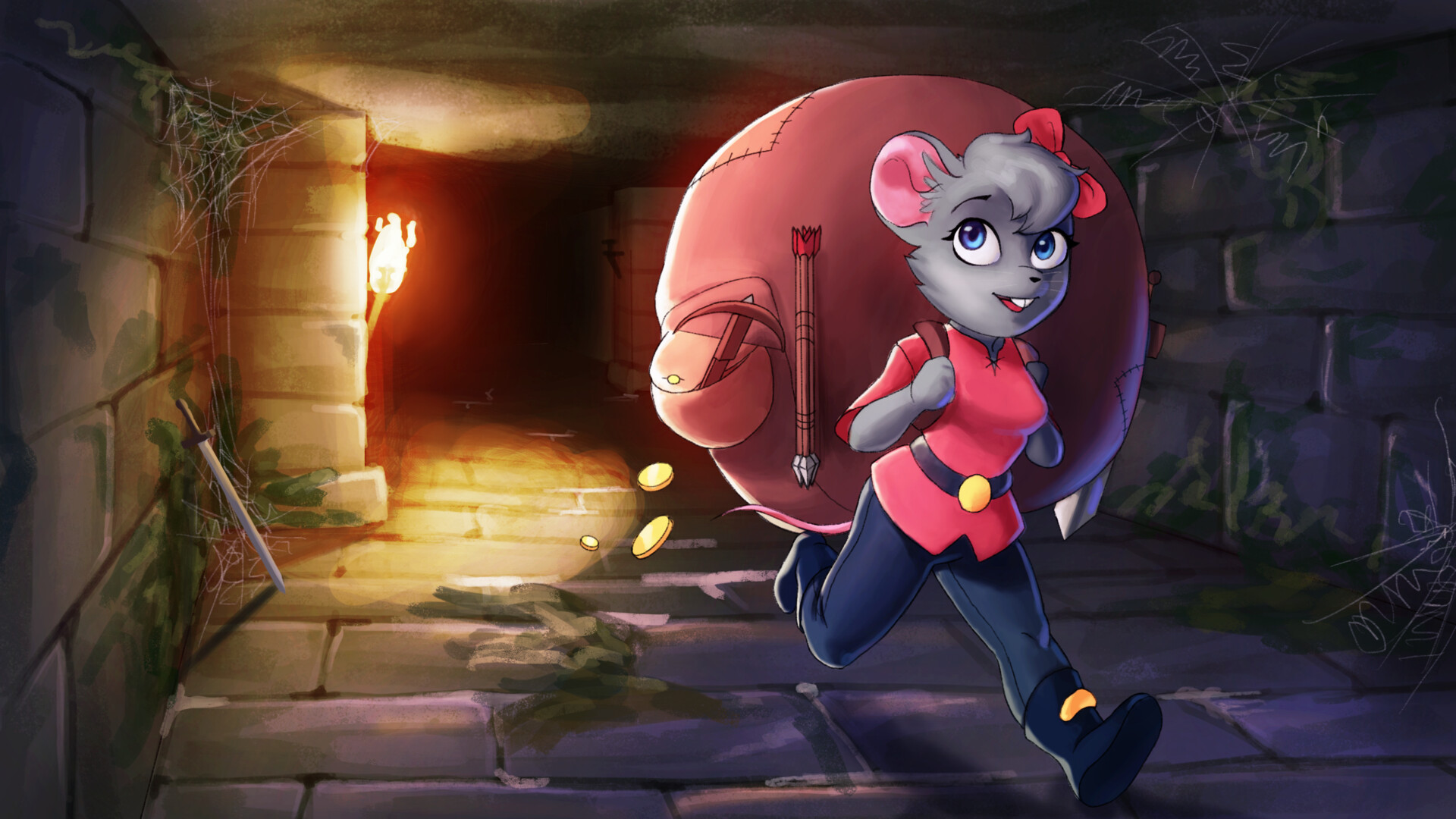 ArtStation - Exploring the dungeon