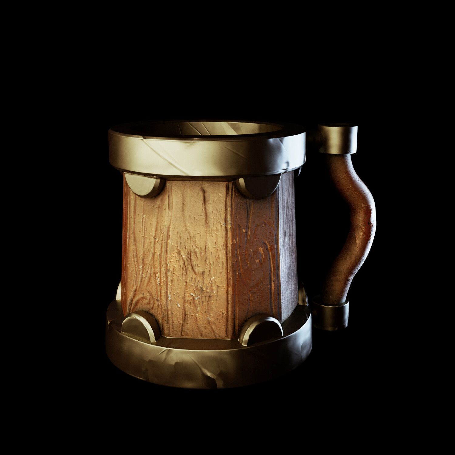 ArtStation - Stylized 3d model Cup for Beer
