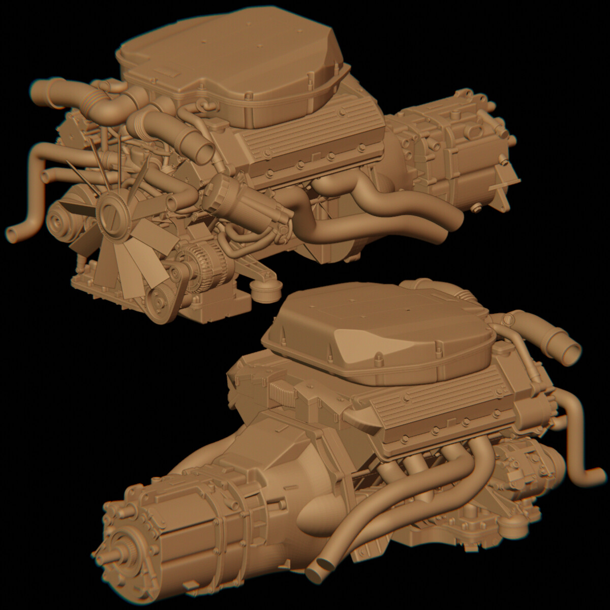 ArtStation - BMW М5 E39 S62B50 Engine