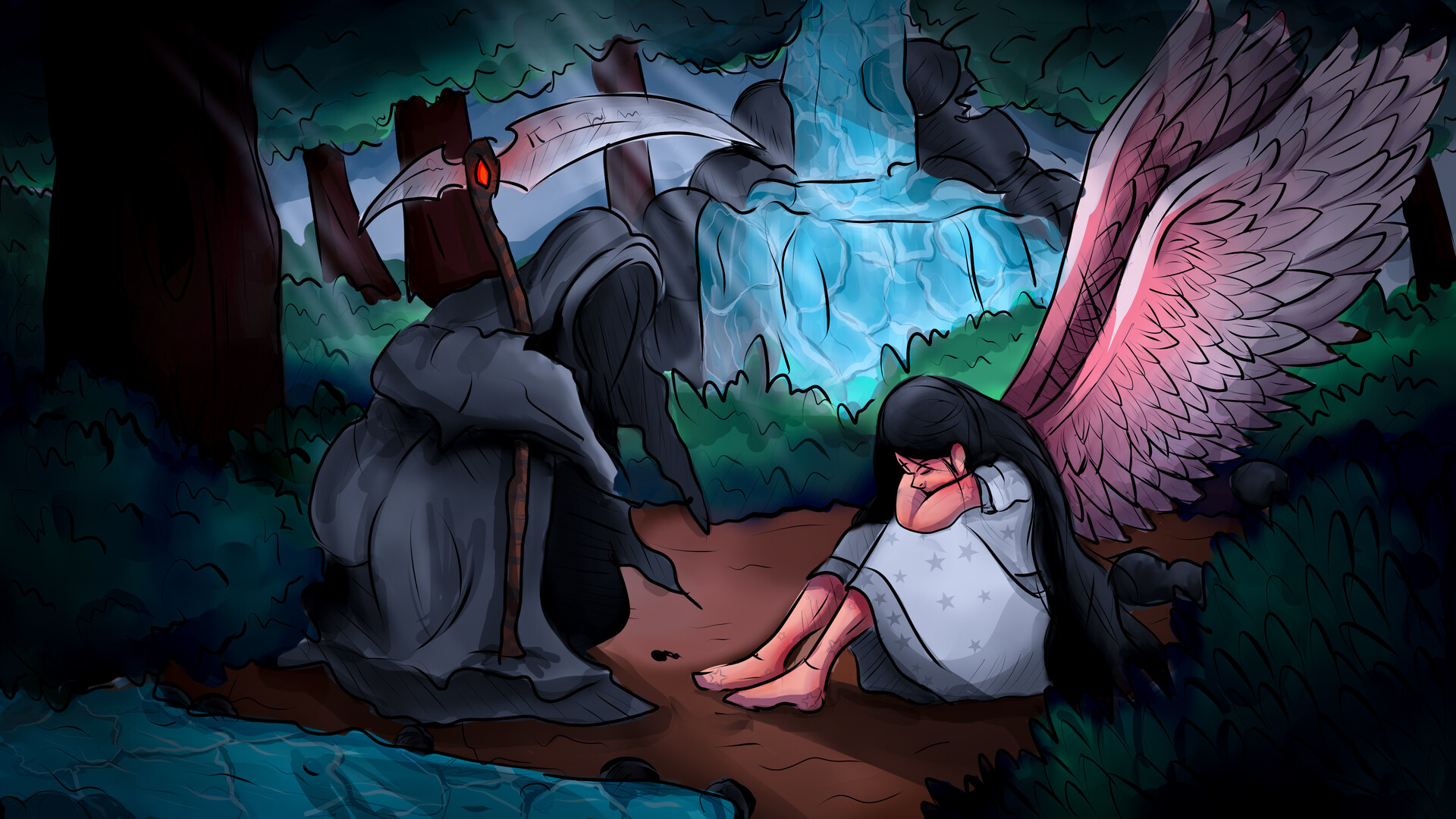 ArtStation - Angel And Reaper